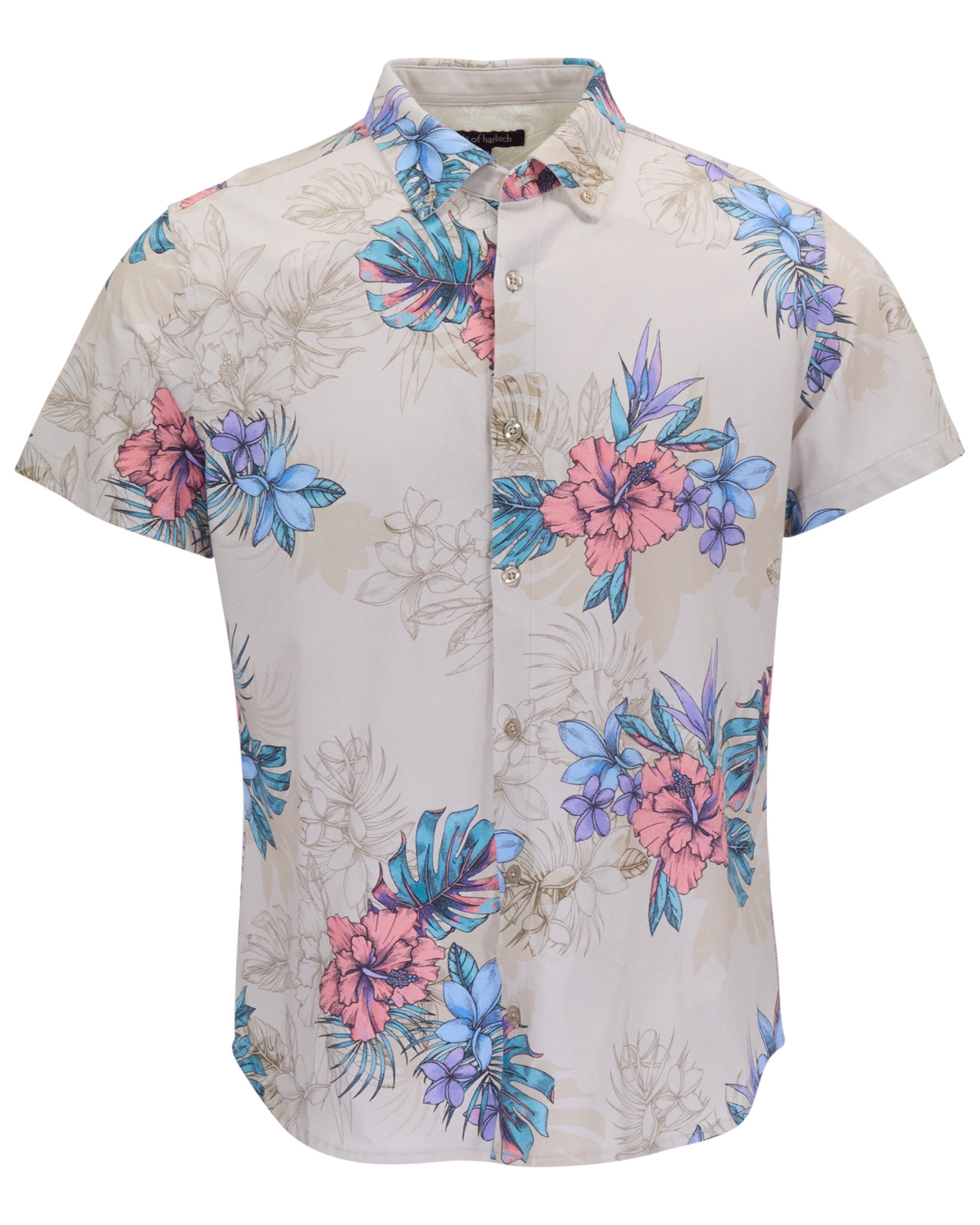 TODD EXOTIC FLORAL NEUTRAL MENS KNIT SHIRT – Lords of Harlech Europe